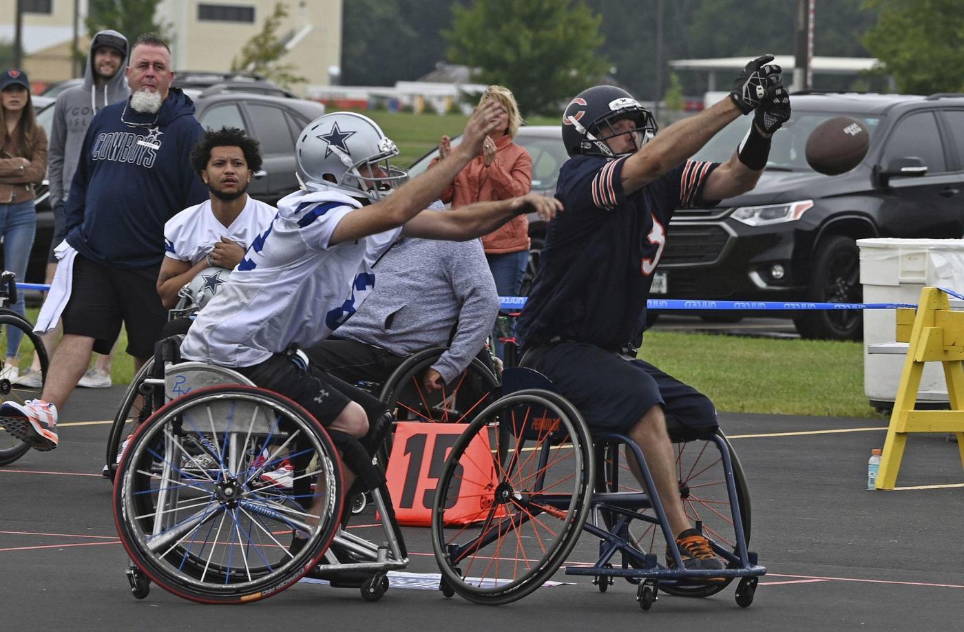 Wheelchair football tournament held at College of Lake County; athletes ...