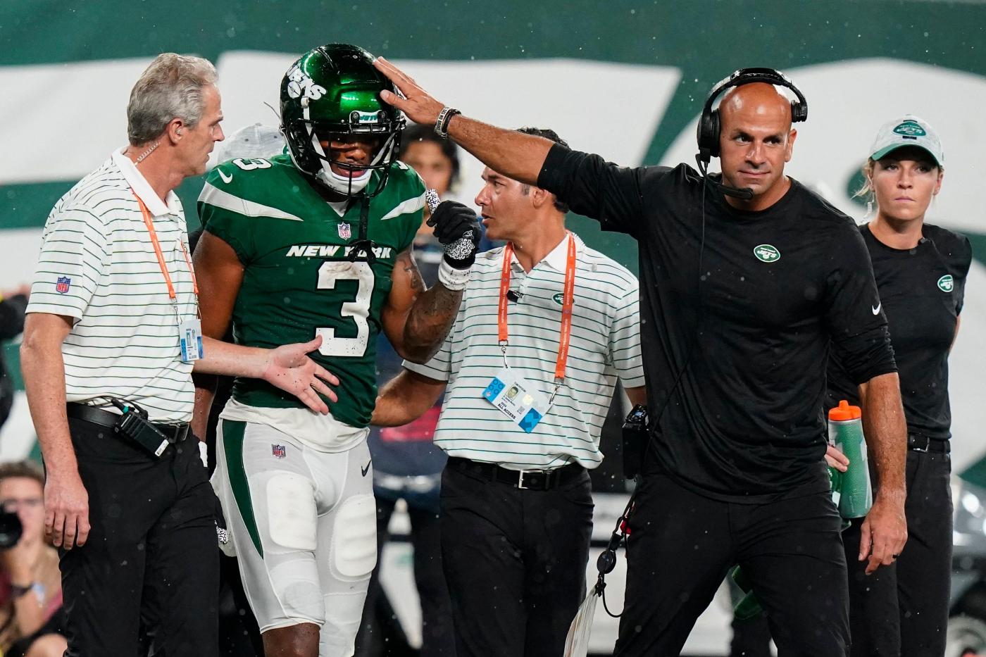 Jets head coach Robert Saleh on dealing with physical Ravens in opener ...